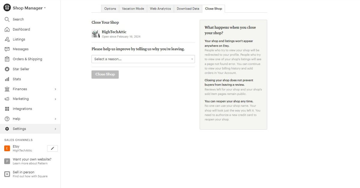 How To Close Etsy Shop: Fast Full Guide (2024) | TOPVSBEST